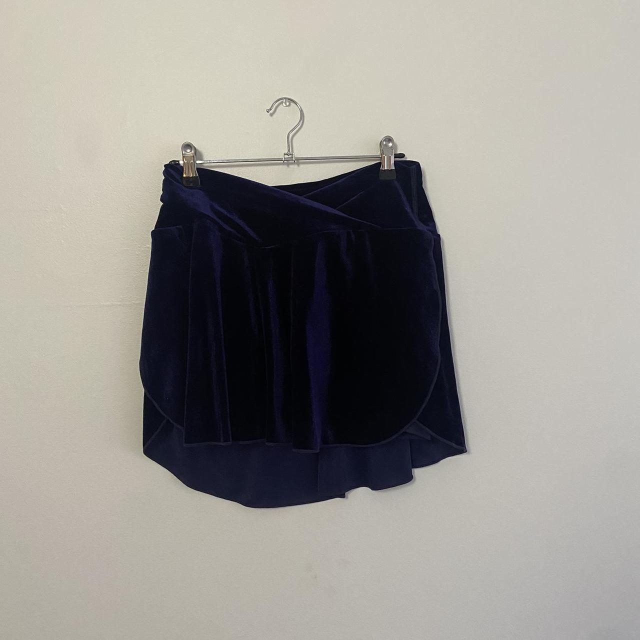 dancer core midnight blue velvet mini skirt 🌌💜 no... | Depop