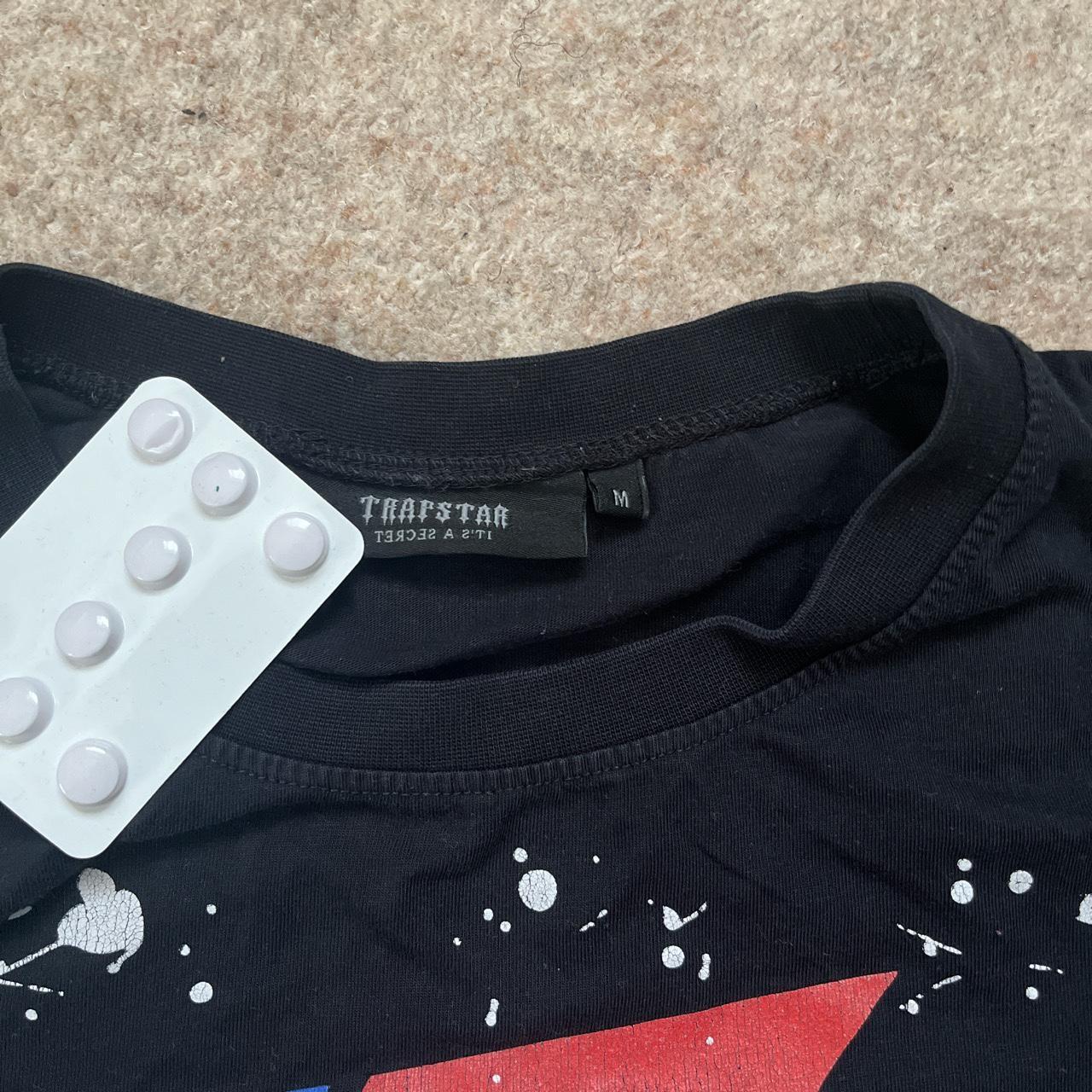 Trapstar Black Paint splatter T shirt Size... - Depop
