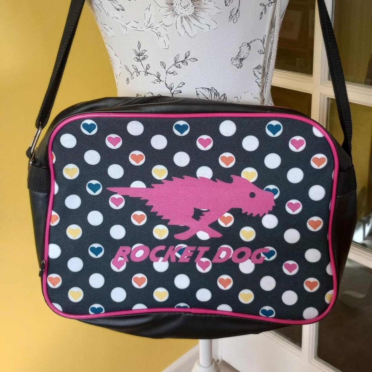 Rocket Dog Women's Black and Pink Bag | Depop