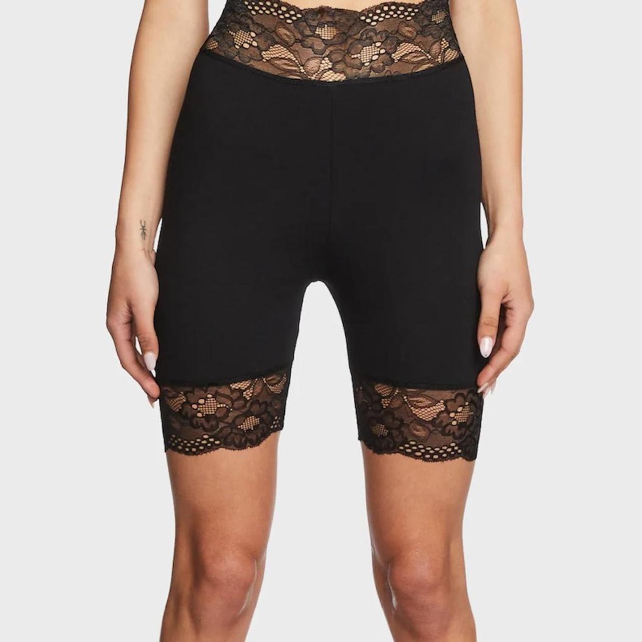 Dolls Kill Women's Black Shorts | Depop