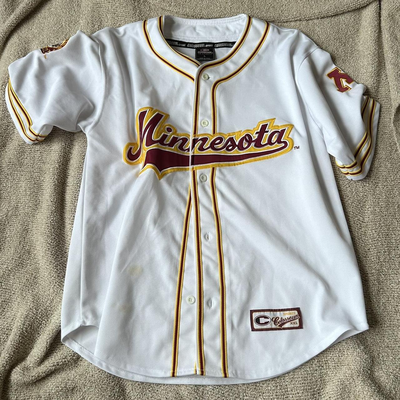 Vintage Minnesota Gophers Big 10 Baseball Jersey. ... - Depop