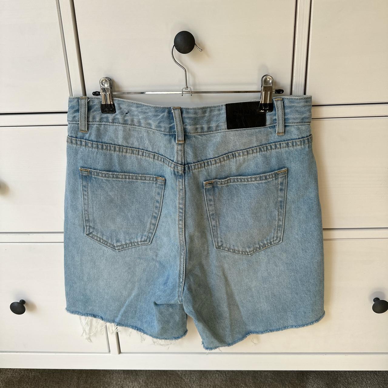 Glassons 🤍 long line denim shorts in ladies 10 only... - Depop