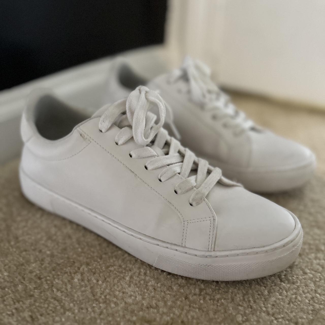 Steve Madden white sneakers. Size 7.5 - Depop