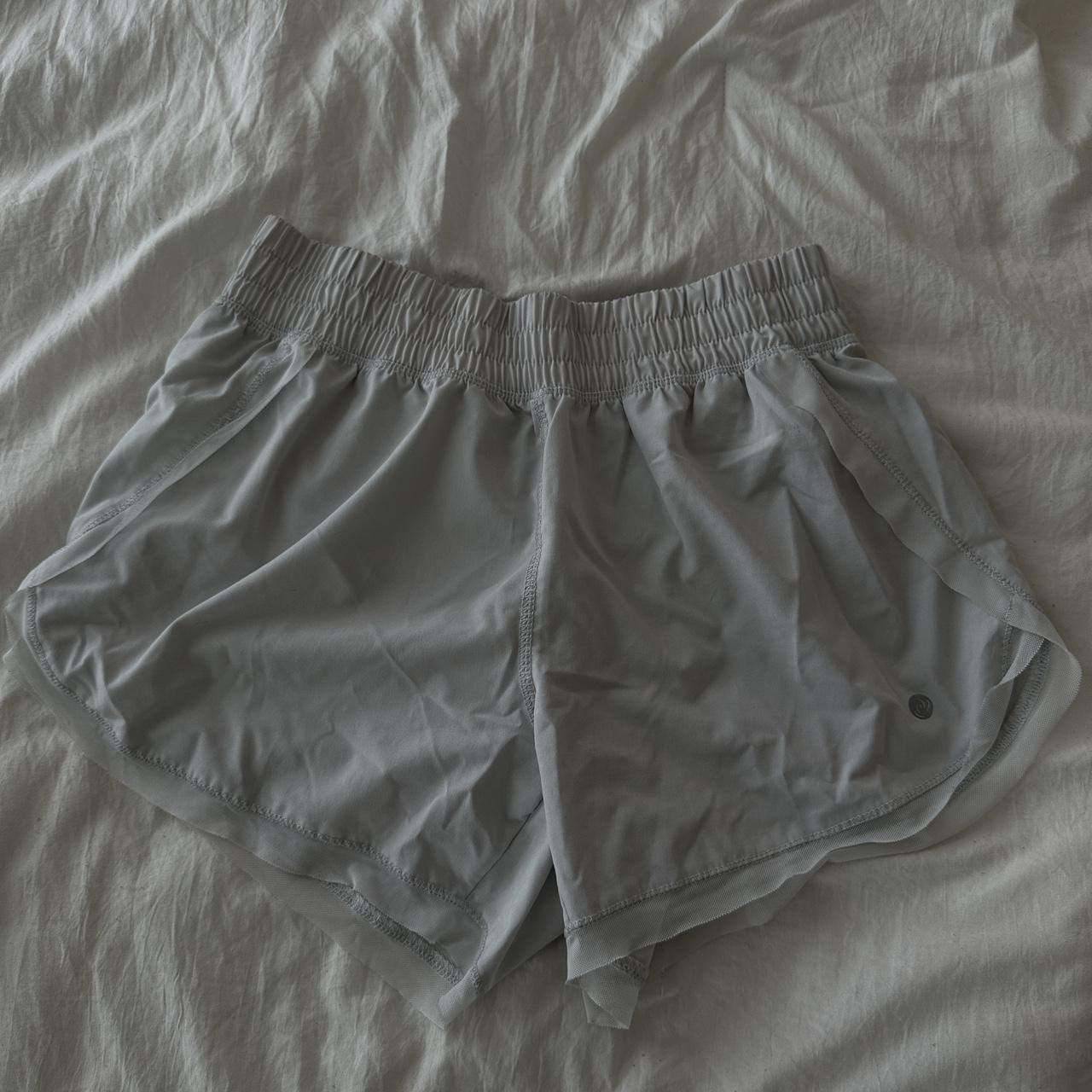 Apana light grey high waisted running athletic... - Depop