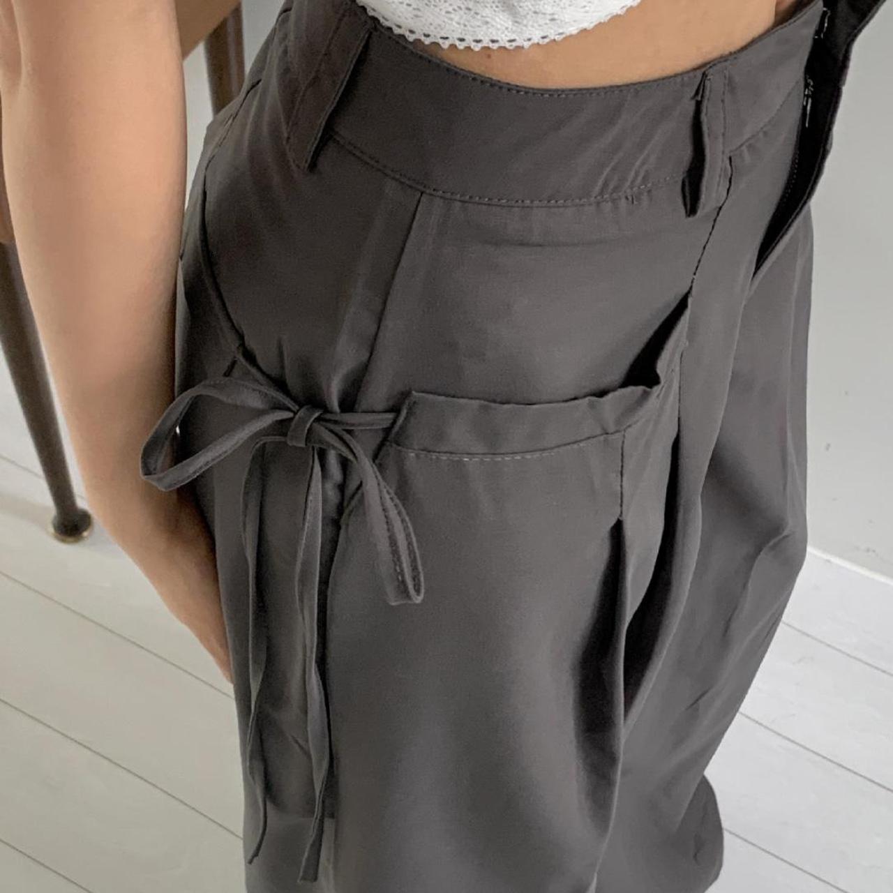 Codibook Korean fashion pin tuck slacks with... - Depop