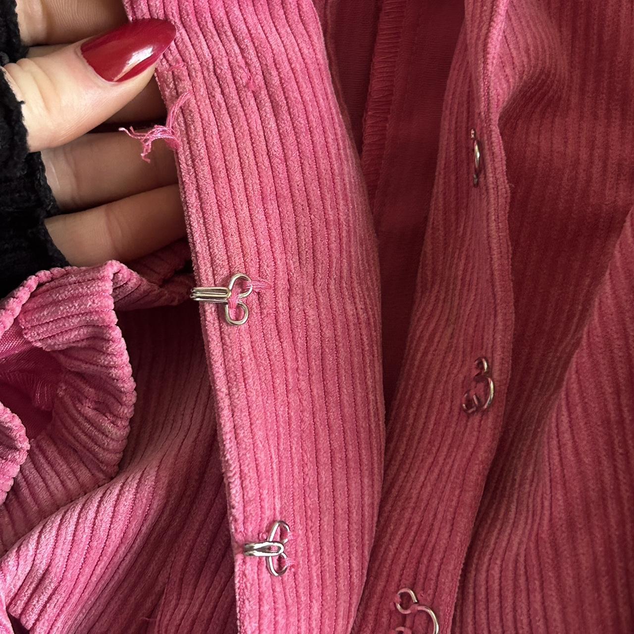 Jaded pink corduroy flared suit jacket ‼️ UK size 8... - Depop