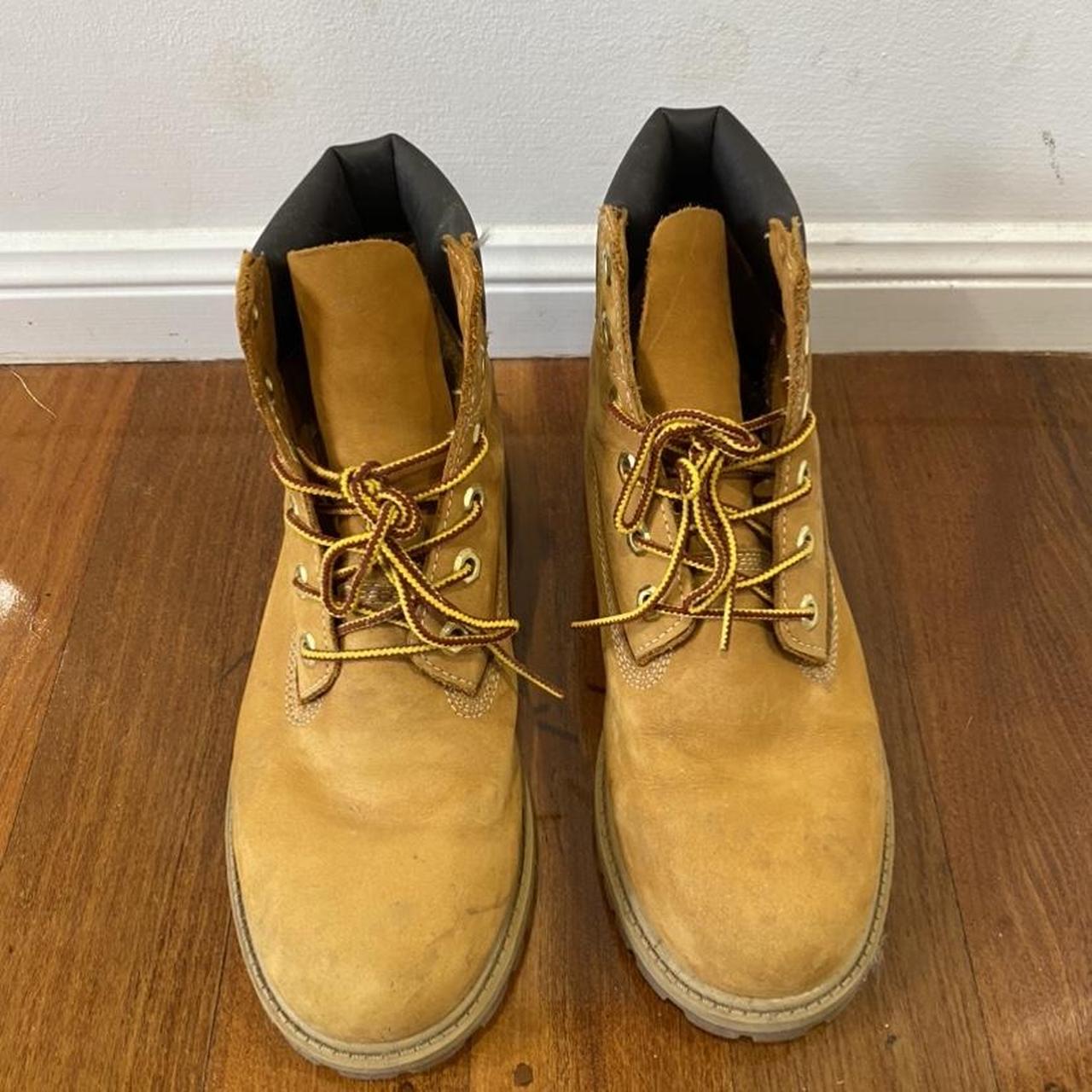 Timberlands Original tan colour Eu 37.5 Us 5... - Depop