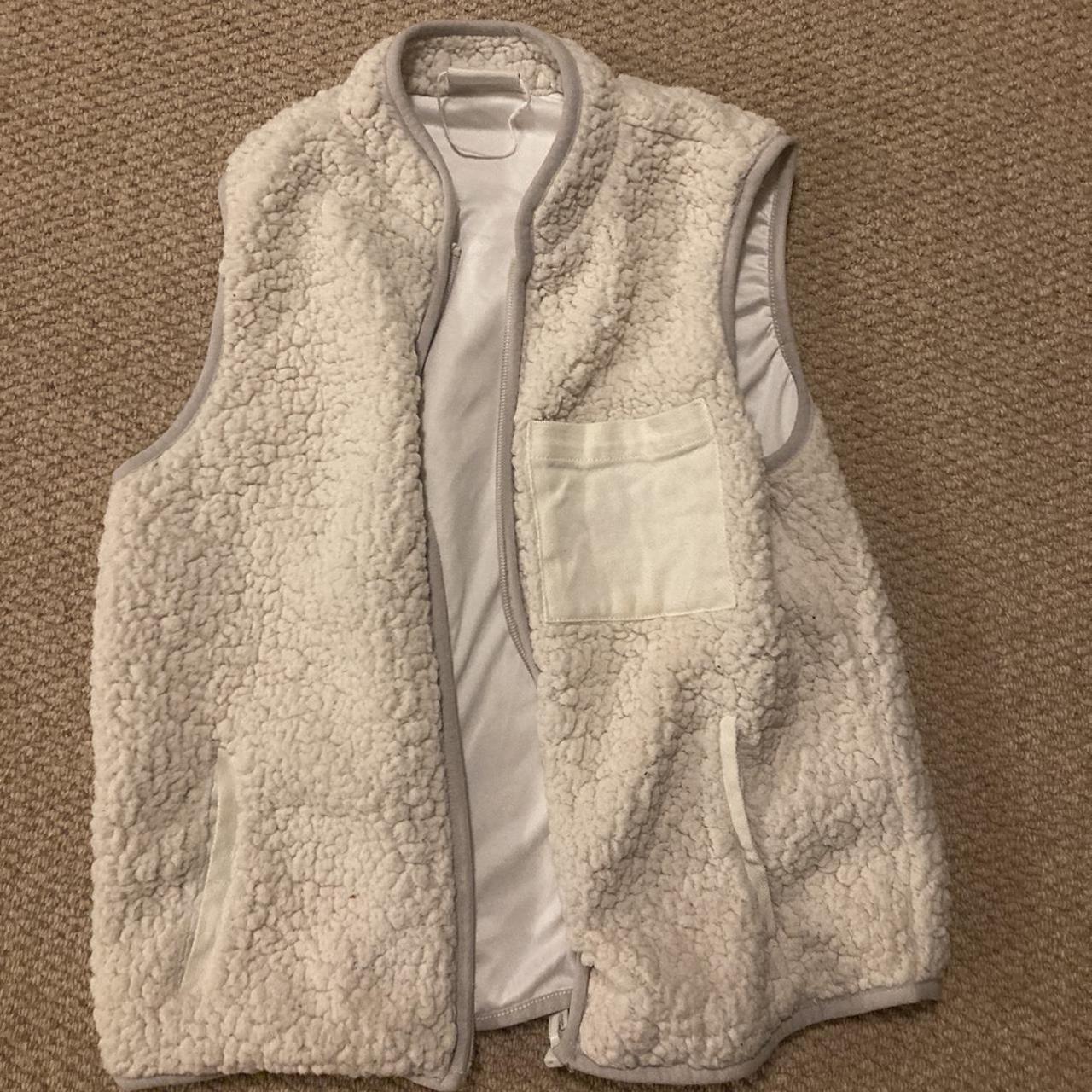 Really sweet Borg gilet, good condition. #gilet - Depop