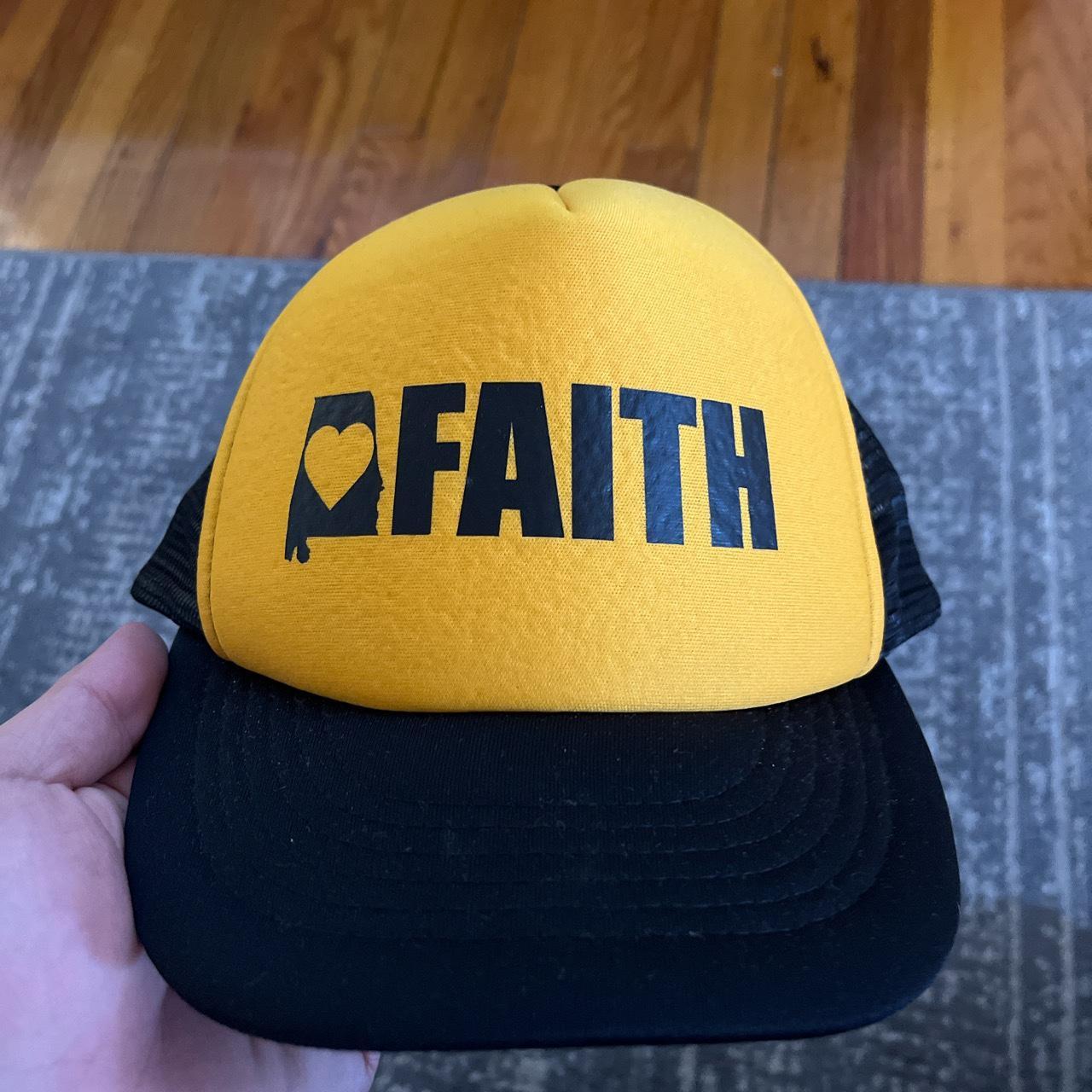 Yellow Faith Trucker Hat 10/10 - Depop
