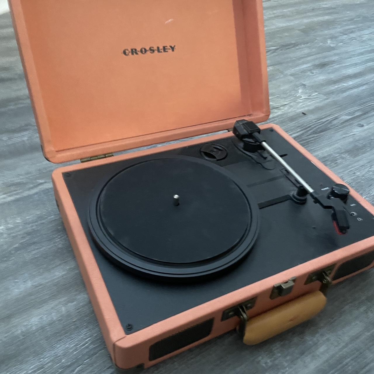 Crosley orange portable record player #recordplayer - Depop