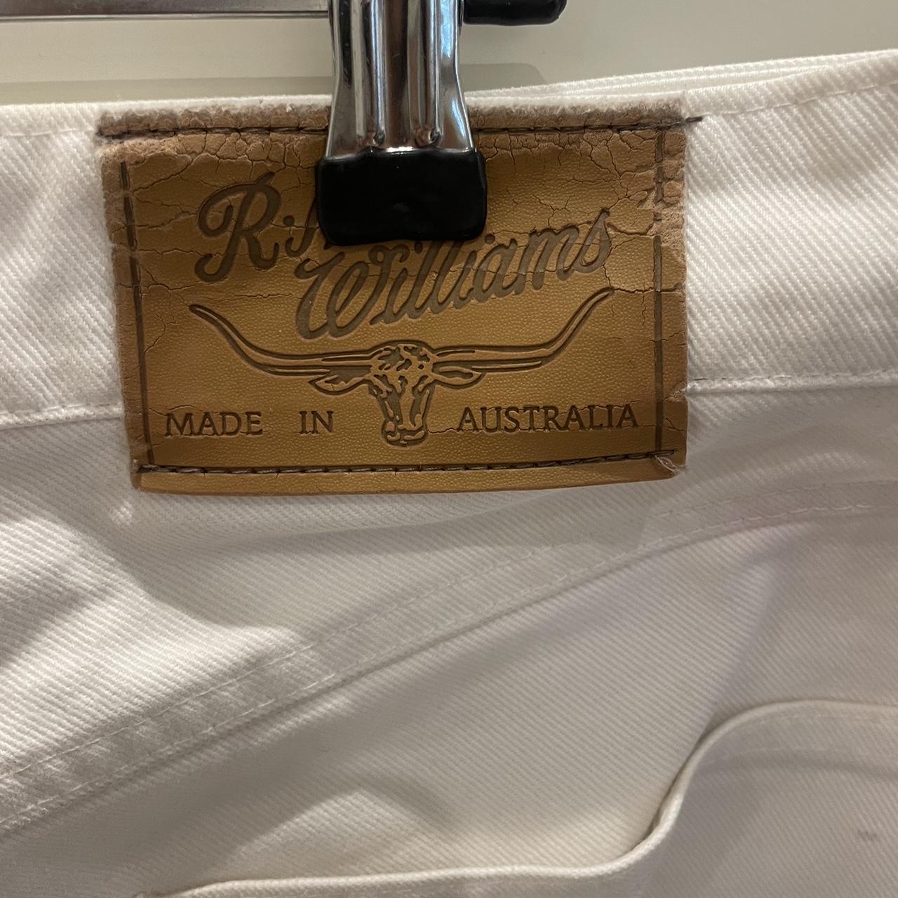 Men’s RM Williams jeans - white Size 32R Straight... | Depop