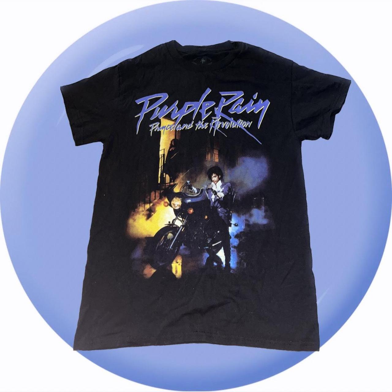 Prince Women's Black and Purple T-shirt | Depop