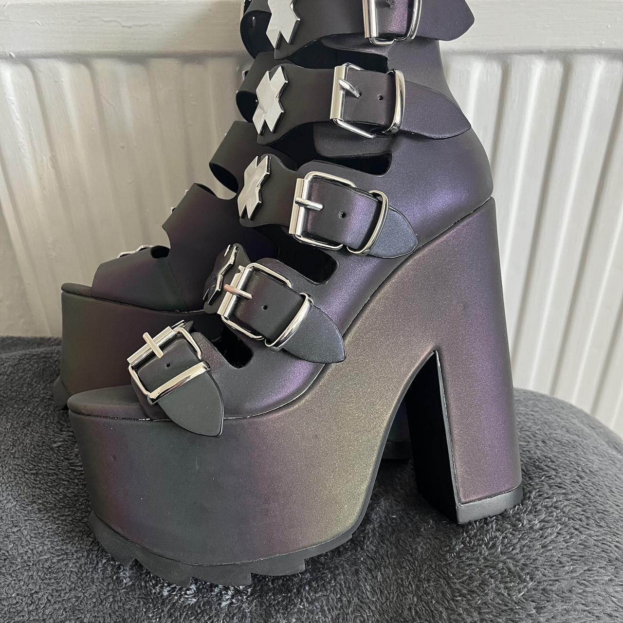 YRU Dreamscape X reflective platform boots RRP £115... - Depop