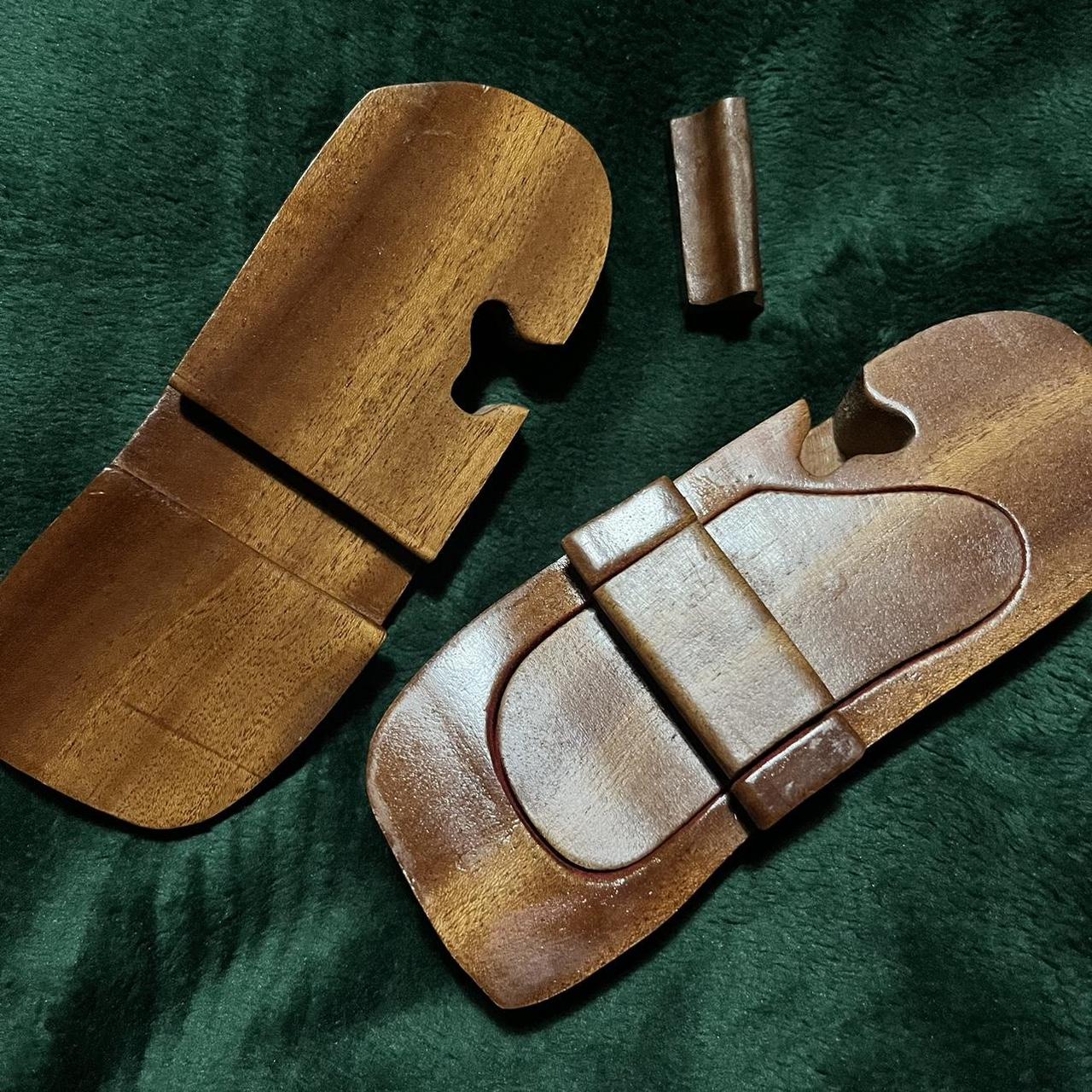 wooden gecko trinket puzzle box perfect for holding... - Depop