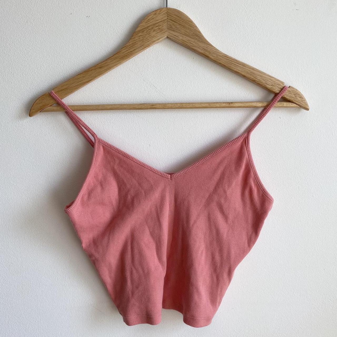 Monki pink ribbed cami vest top UPDATE - tags have... - Depop