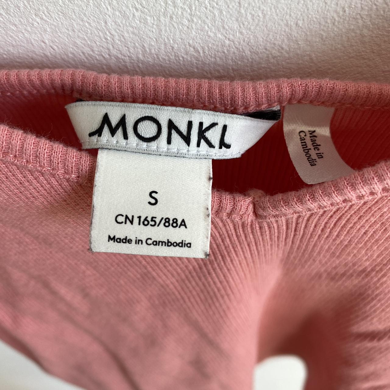 Monki pink ribbed cami vest top UPDATE - tags have... - Depop