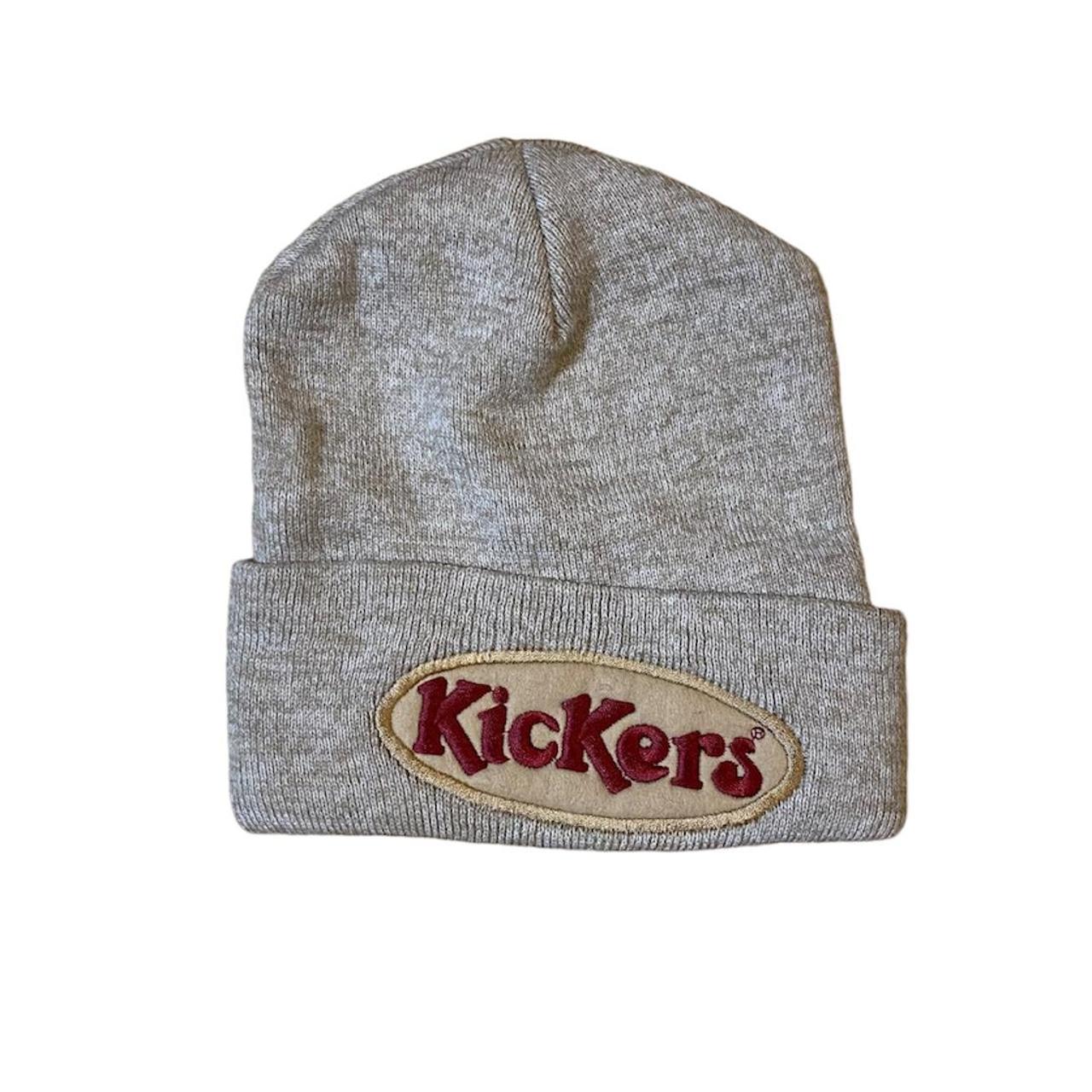 grey 90s kickers beanie Winter hat One size... - Depop