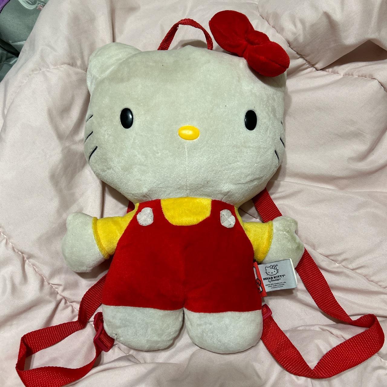 Hello Kitty Plush backpack ️ A bit dirty but can be... - Depop