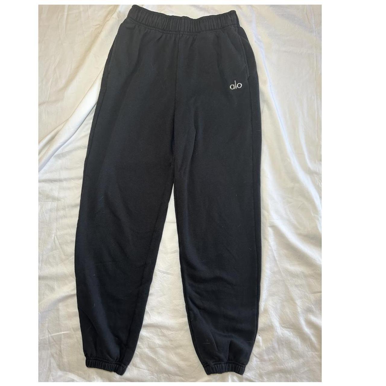 alo black accolade hoodie & sweatpants... - Depop