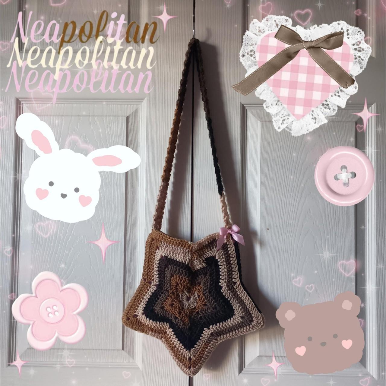 Neapolitan star bag - Crossbody - Fabric lined -... | Depop