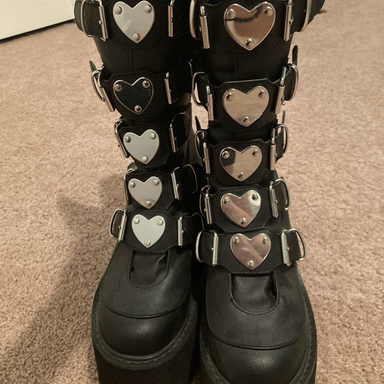swing 230 demonia boots (heart buckle demonias) only... - Depop