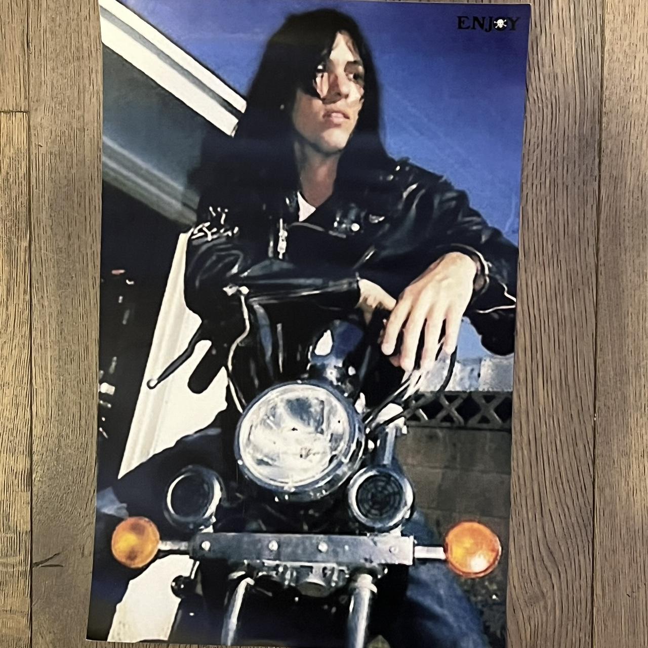 Enjoy Moped Poster from recent tour Has 4 small tape... - Depop