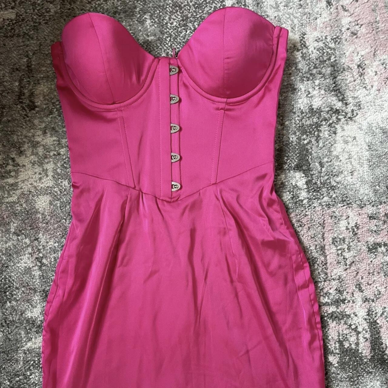 Hot pink oh Polly dress size 6 never worn In box - Depop
