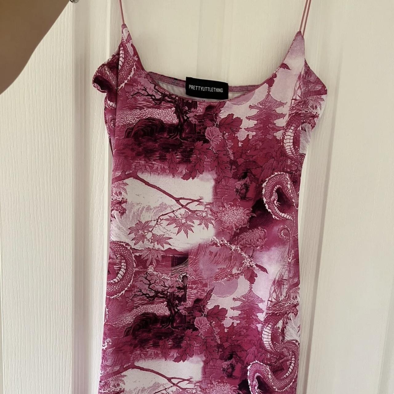 PLT pink print dress size 6 - Depop