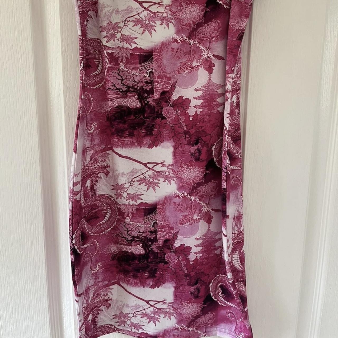 PLT pink print dress size 6 - Depop