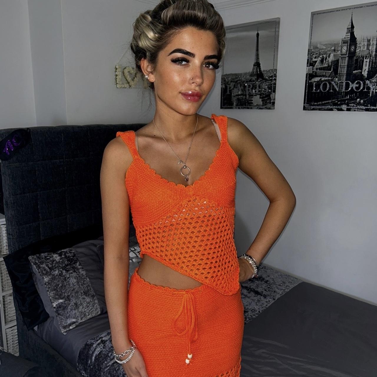 Orange beach co ord - Depop
