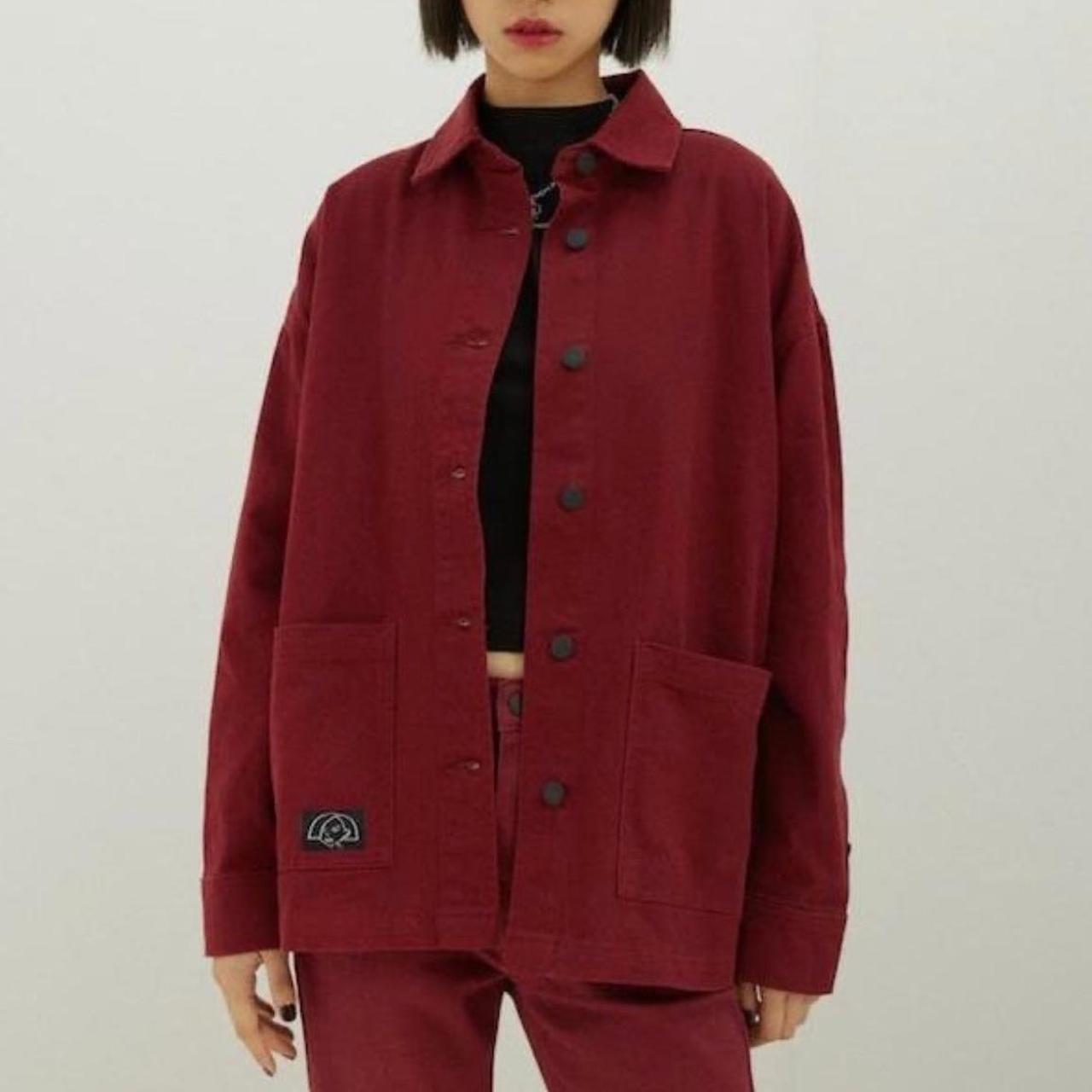 lazy oaf daria chore jacket red i have worn this