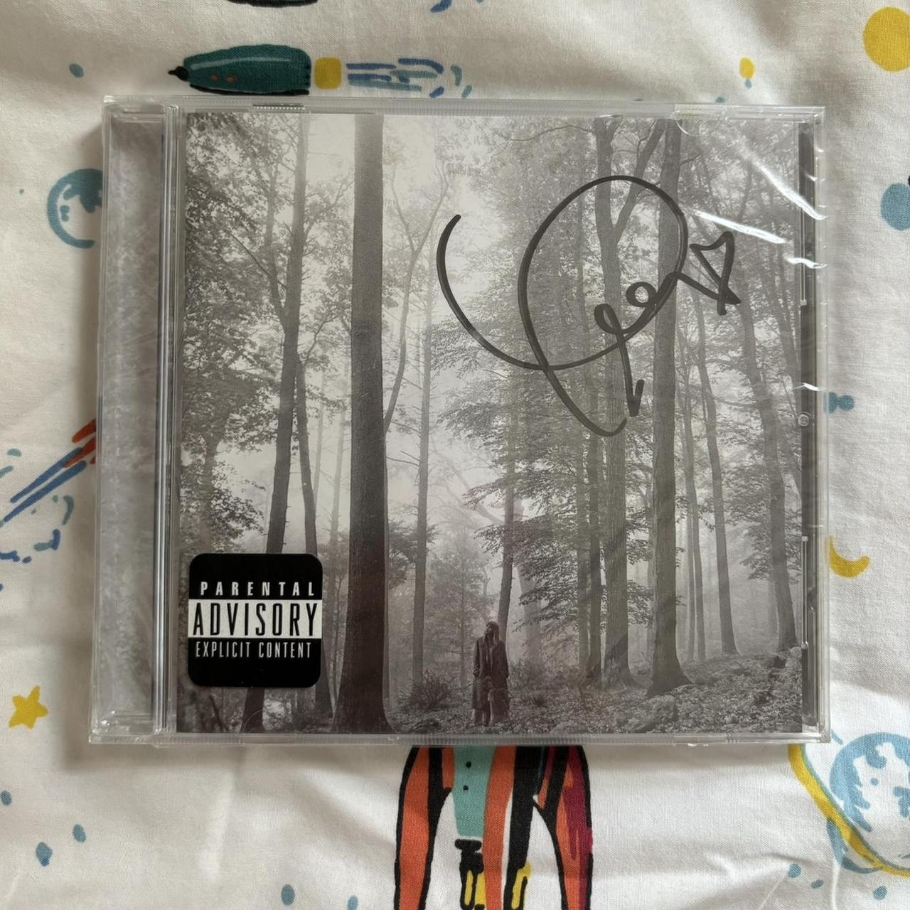 signed taylor swift folklore cd with a heart🤍 sealed... - Depop