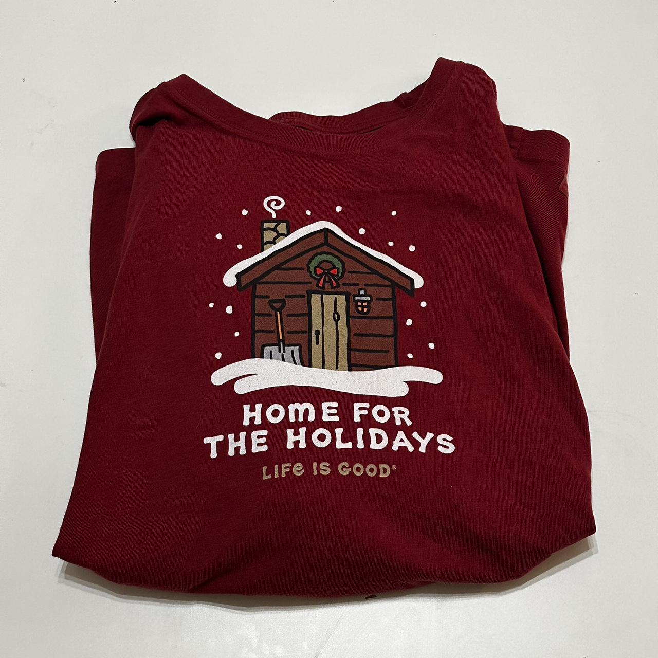Vintage Life is good Shirt -size L -Christmas theme - Depop