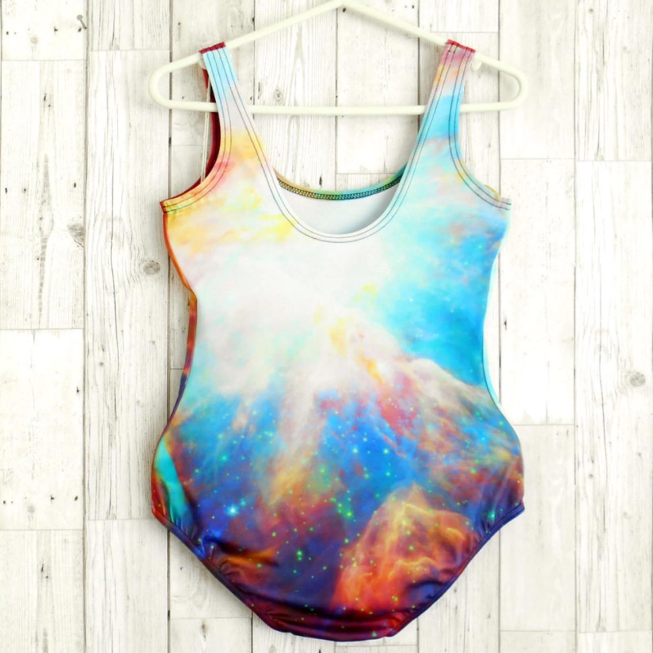Rainbow Galaxy Swimsuit NASA Orion Nebula... - Depop