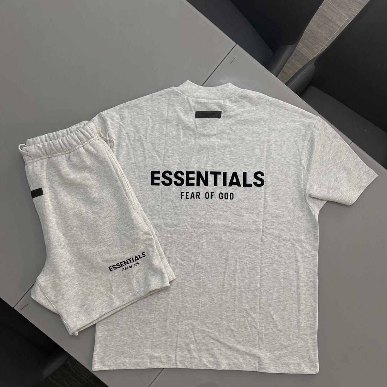Essentials Fear Of God T-Shirt & Shorts S22 (Brand... - Depop