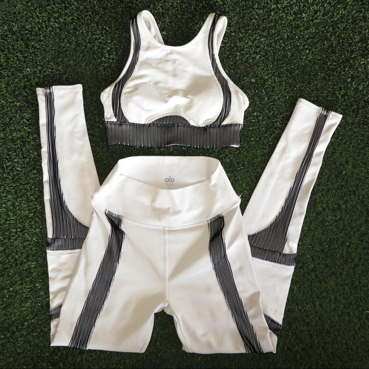 ALO sports bra and leggings set (sold as a set not... - Depop