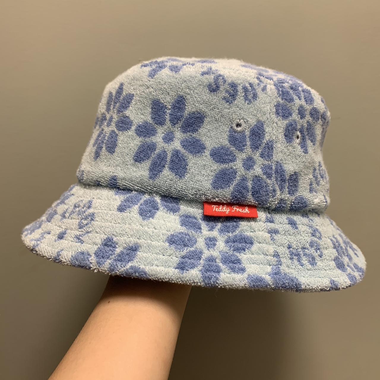Teddy Fresh Floral Jacquard Terry Bucket Hat S/M.... - Depop