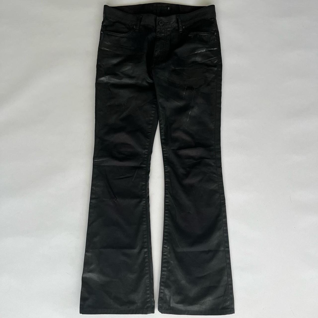 FUGA Waxed Paint Splatter Pants Waist 30.5", Inseam... - Depop