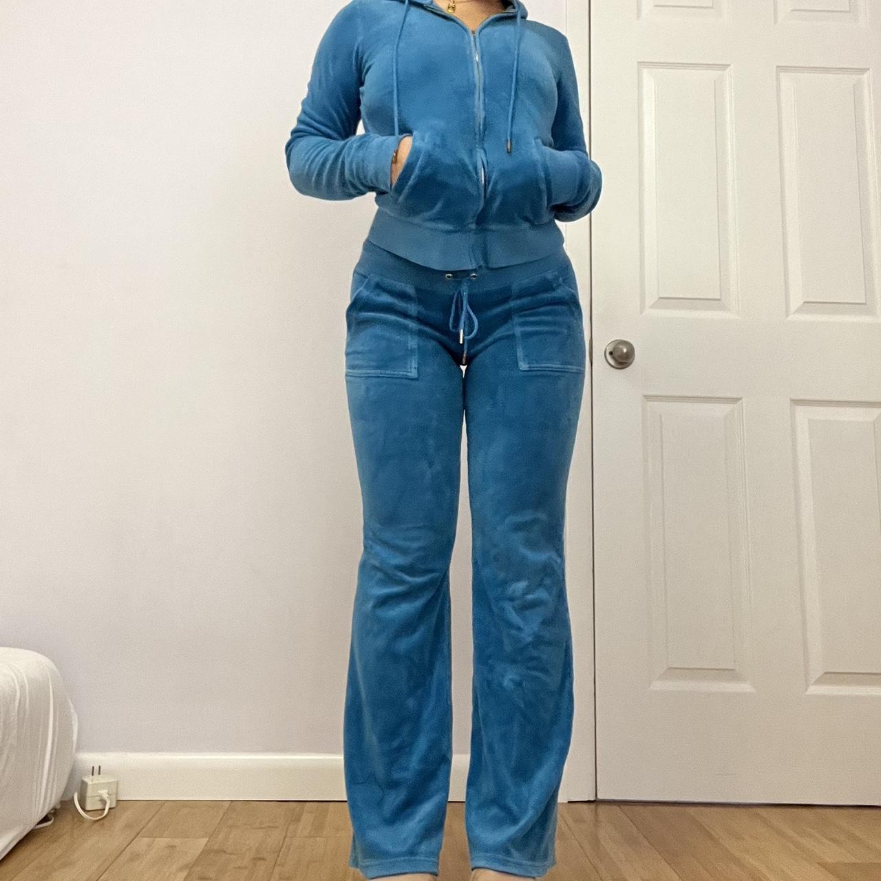 Hottest royal blue juicy couture tracksuit set *with... - Depop