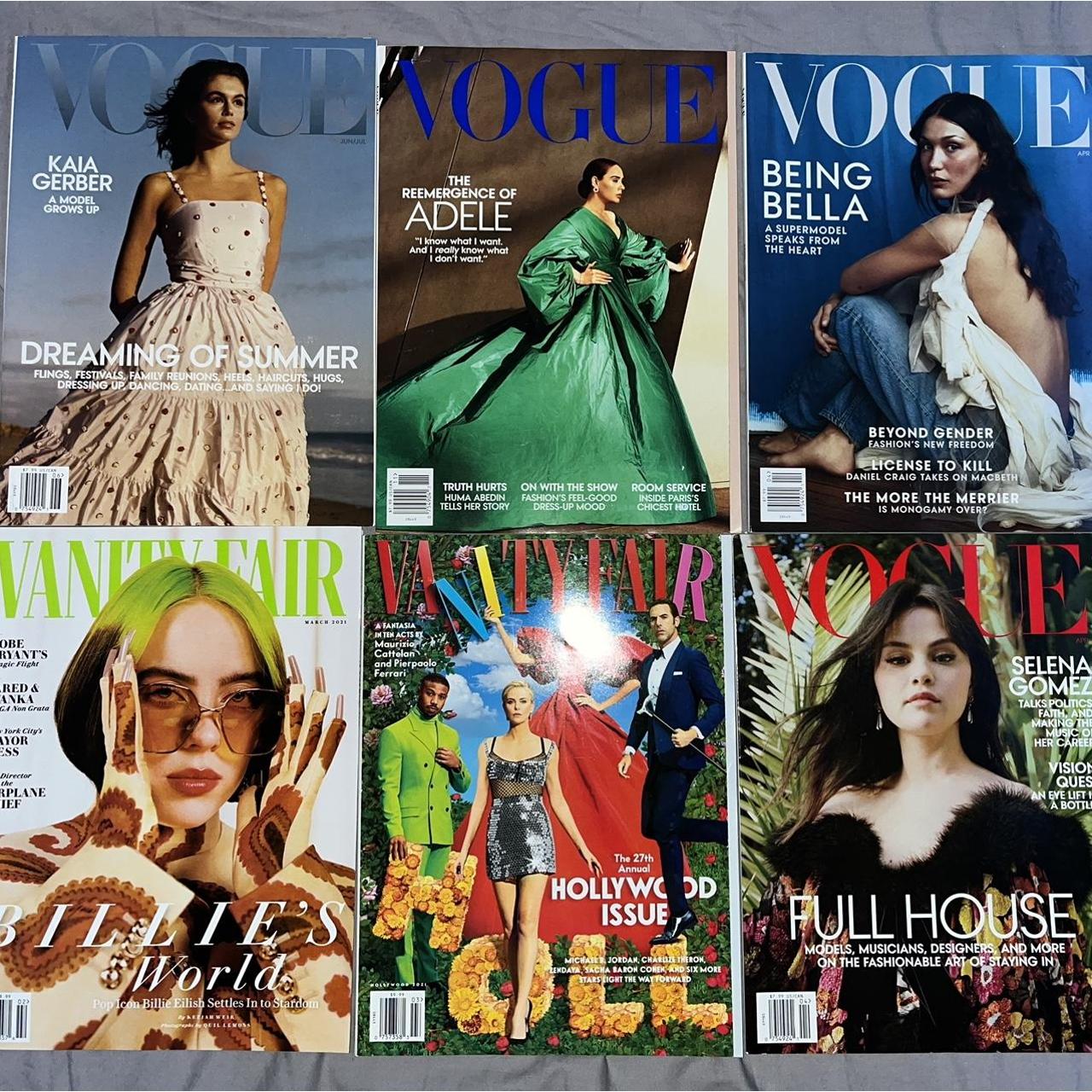 6 Magazines, 2 Vanity Fair and 4 Vogue -in great... - Depop