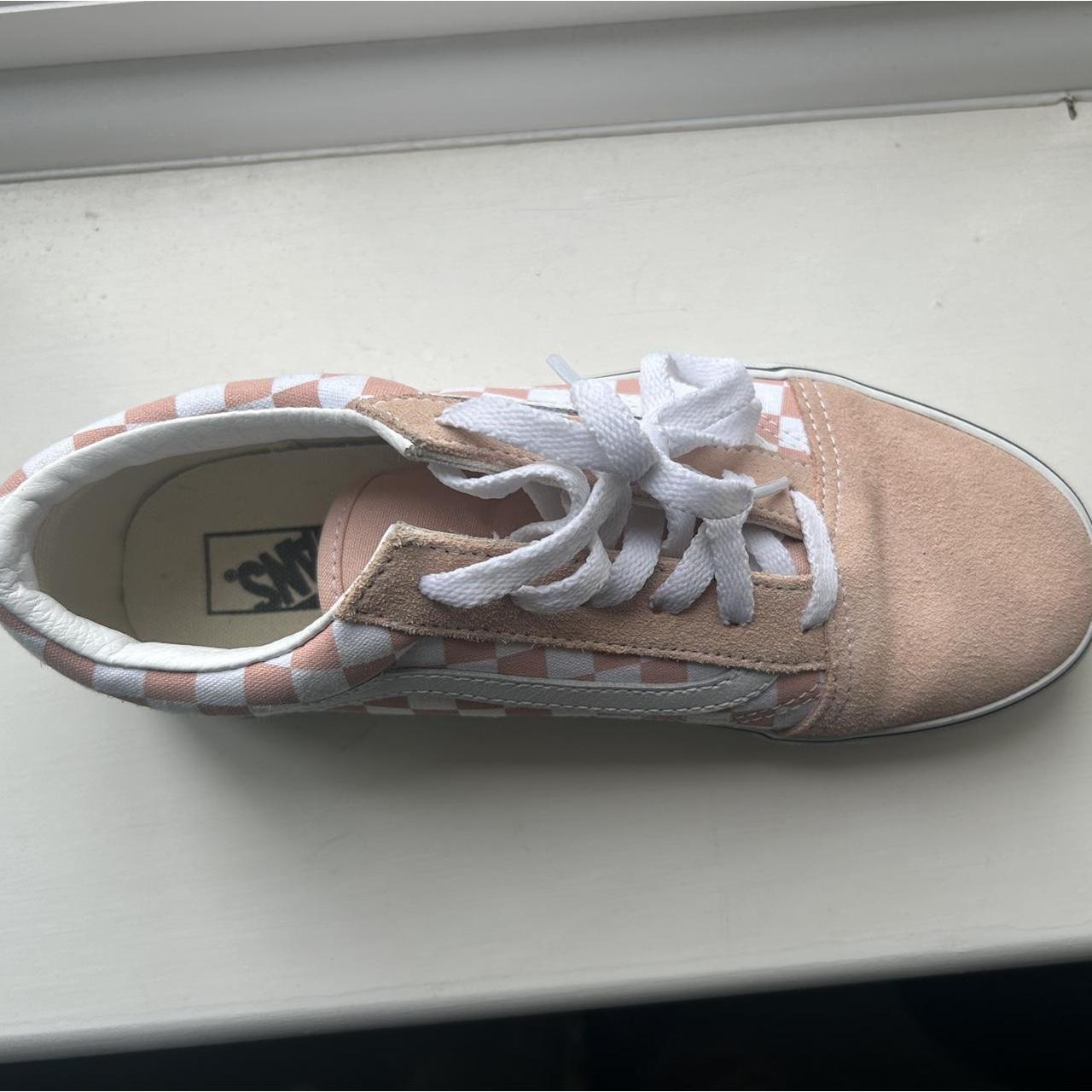 Vans peach trainers, limited edition. Selling as I... - Depop