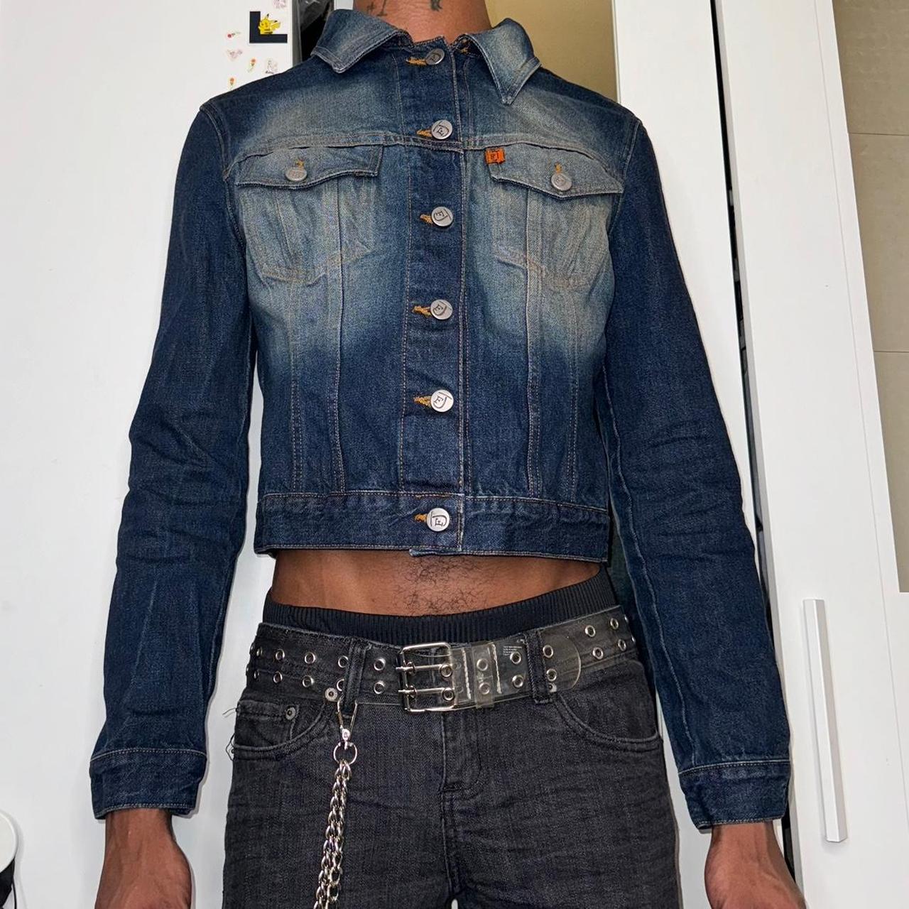 Vintage made in Italy cropped denim jacket couldn’t... - Depop