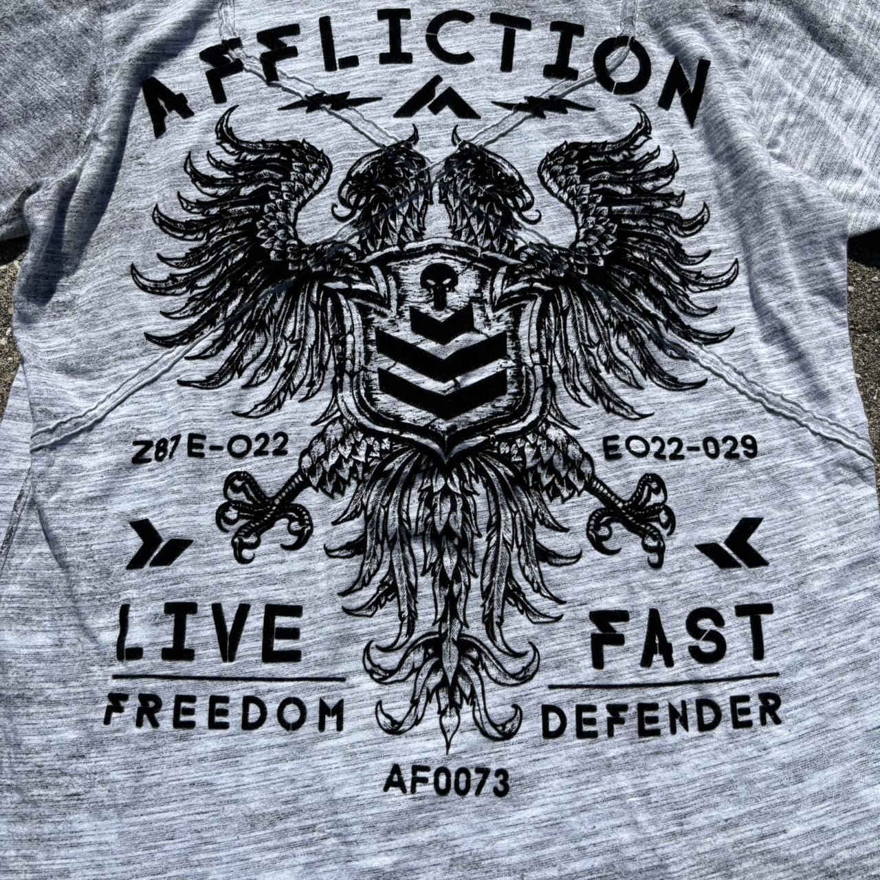 AFFLICTION CALM EMO TSHIRT for the everyday wear i... - Depop