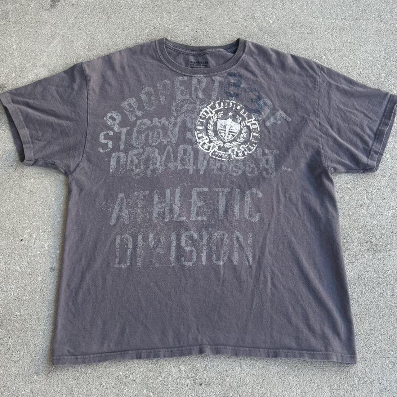grey affliction grunge y2k style tshirt size xl... | Depop
