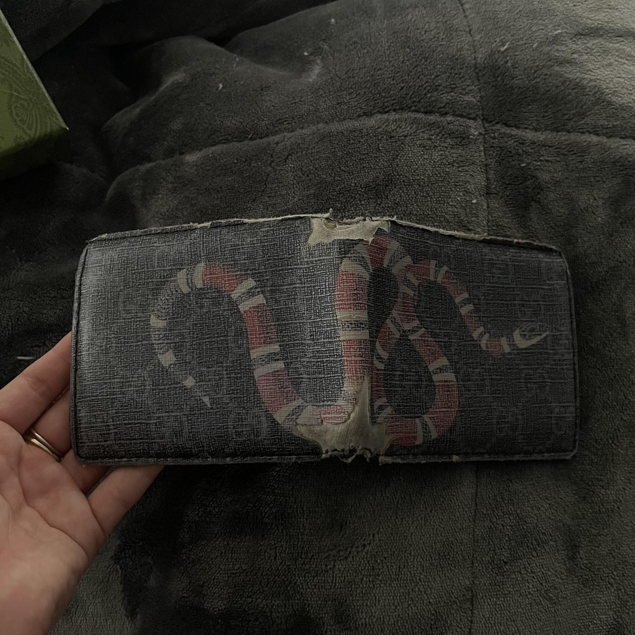 Gucci black snake wallet with box Just wallet 30 Box... - Depop