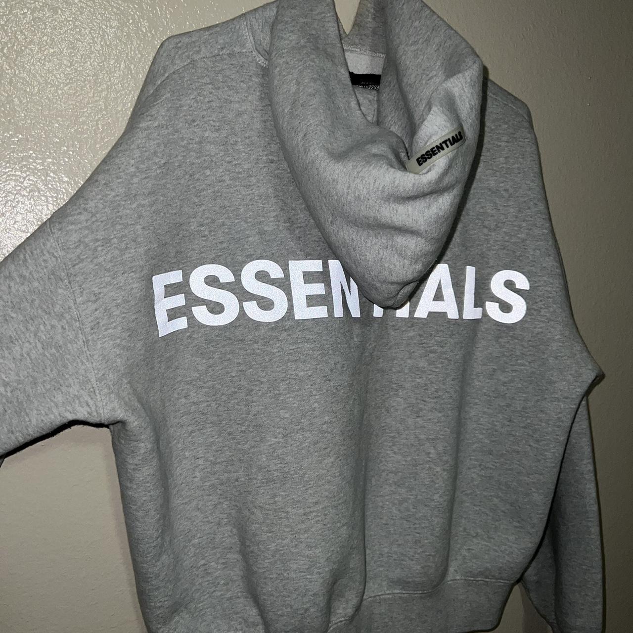 Gray Essentials Fear of God hoodie. - worn a... - Depop