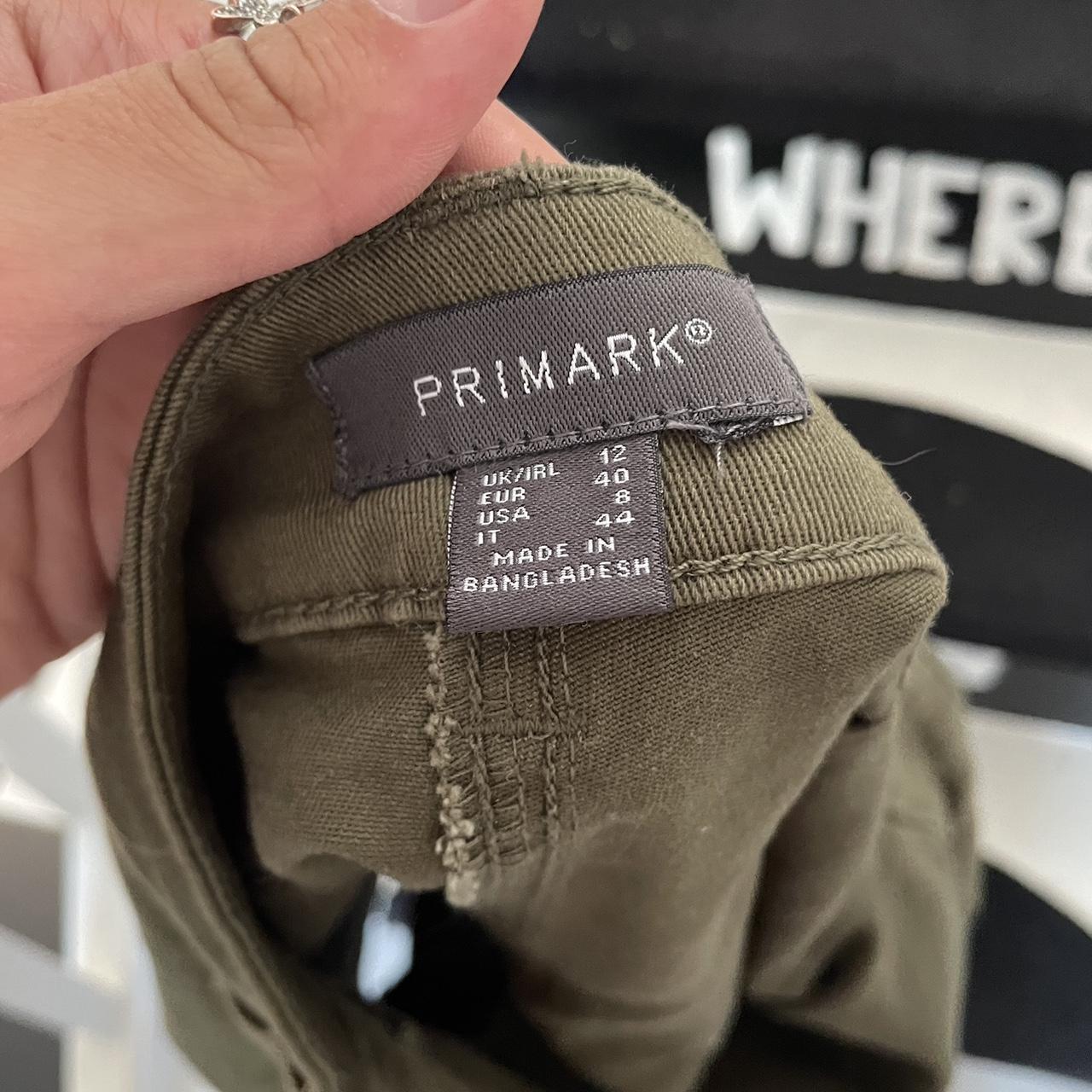 Primark khaki cargo shorts. Size 12 but come up... - Depop