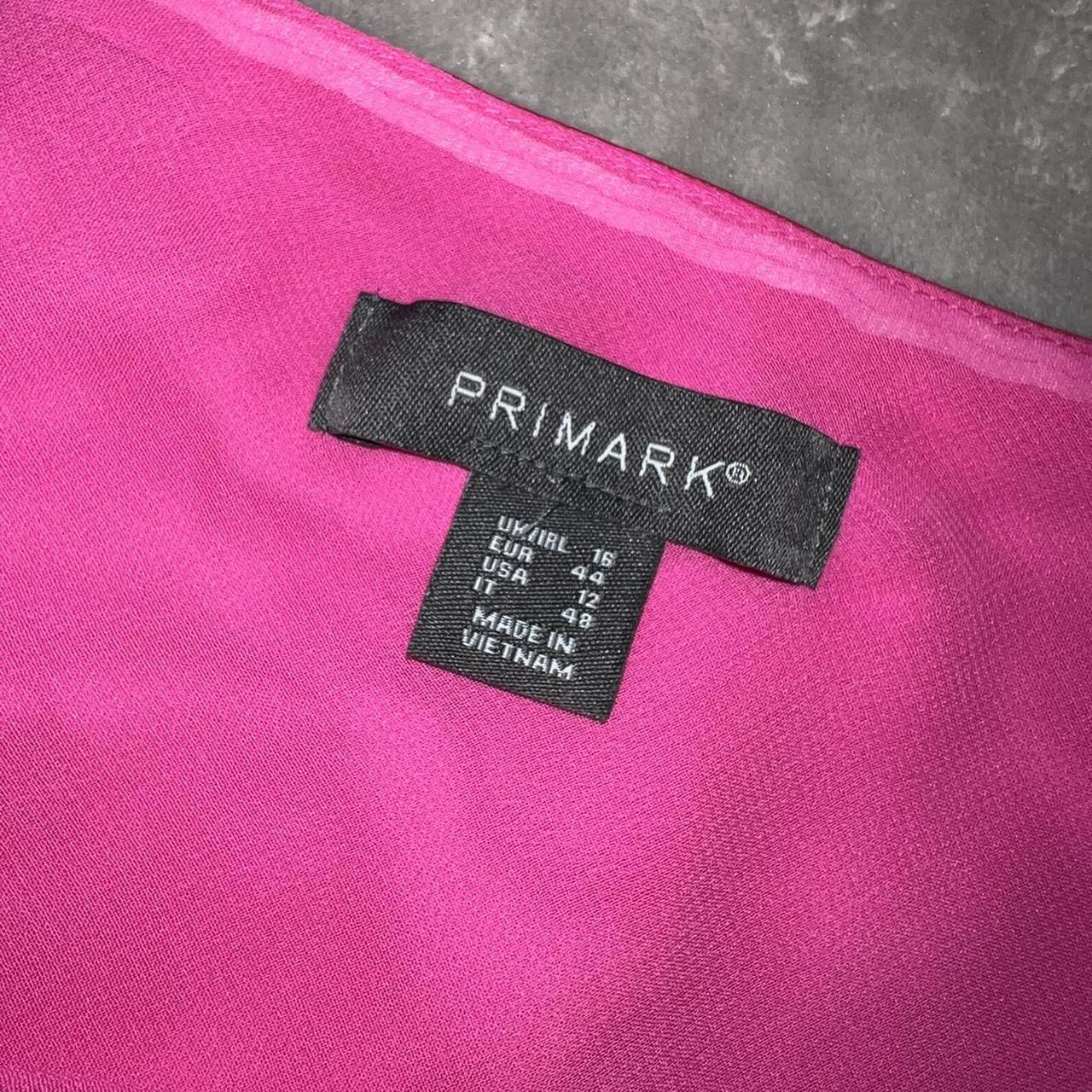 Hot pink primark satin mini skirt Size 16 great... - Depop