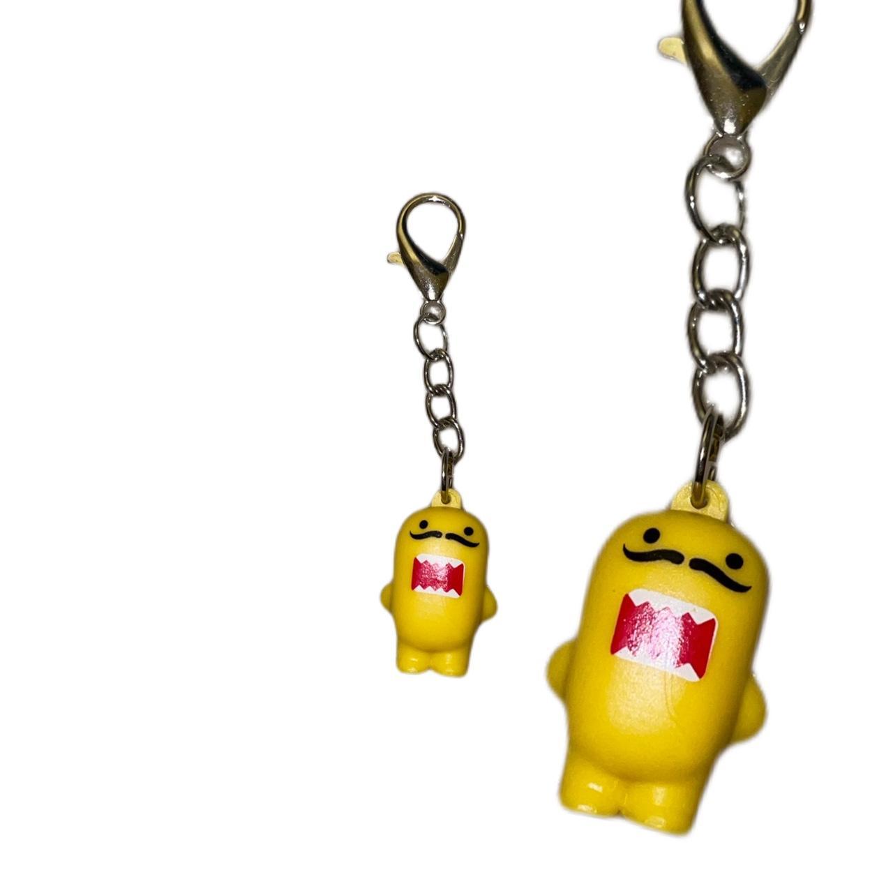 domo kun keychain! little yellow domo with a... - Depop