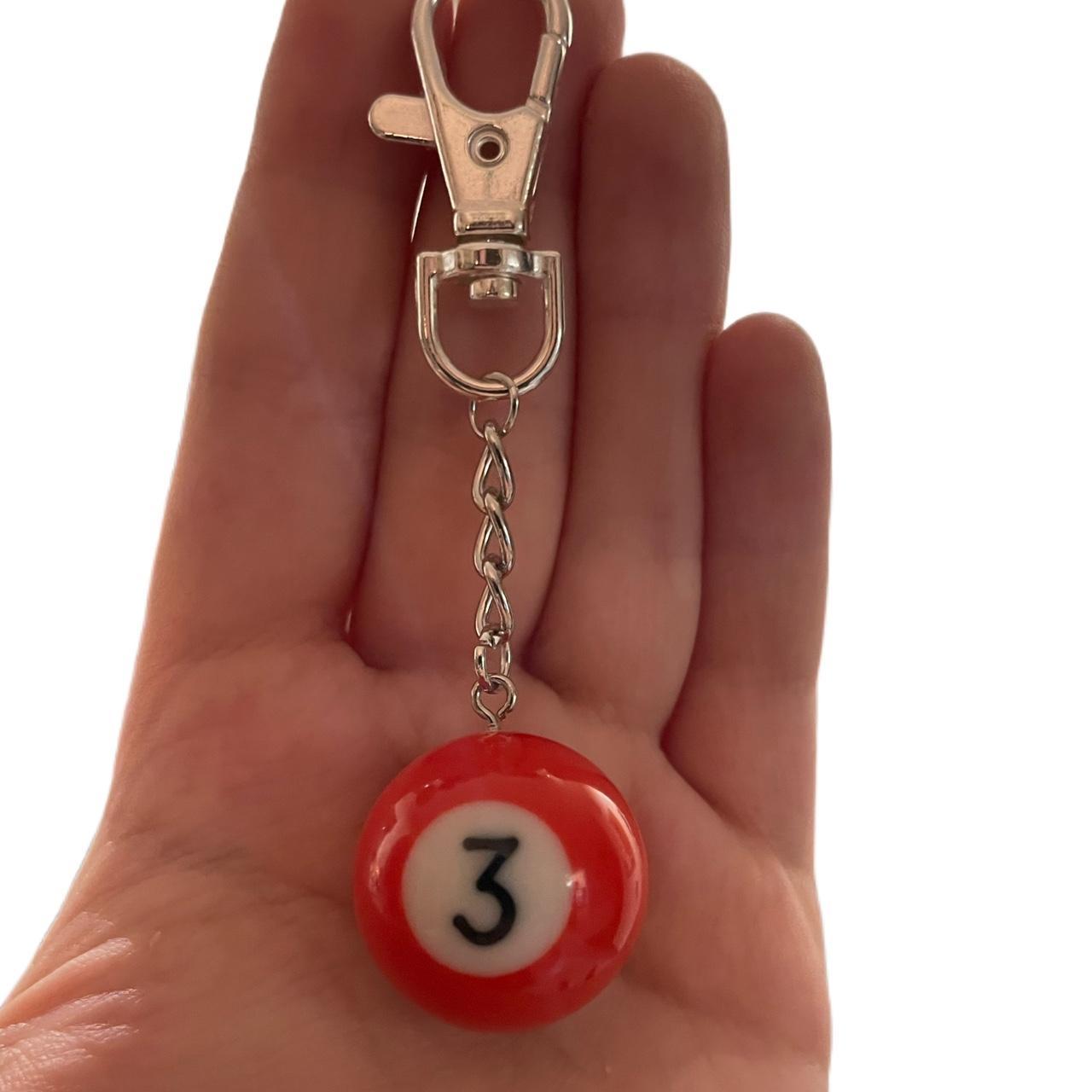 cool handmade pool ball keychains! i hand drilled... - Depop